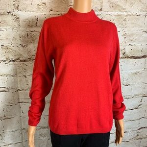 Casual Corner | Sweaters | Vintage Red High Neck Sweater Large | Poshmark